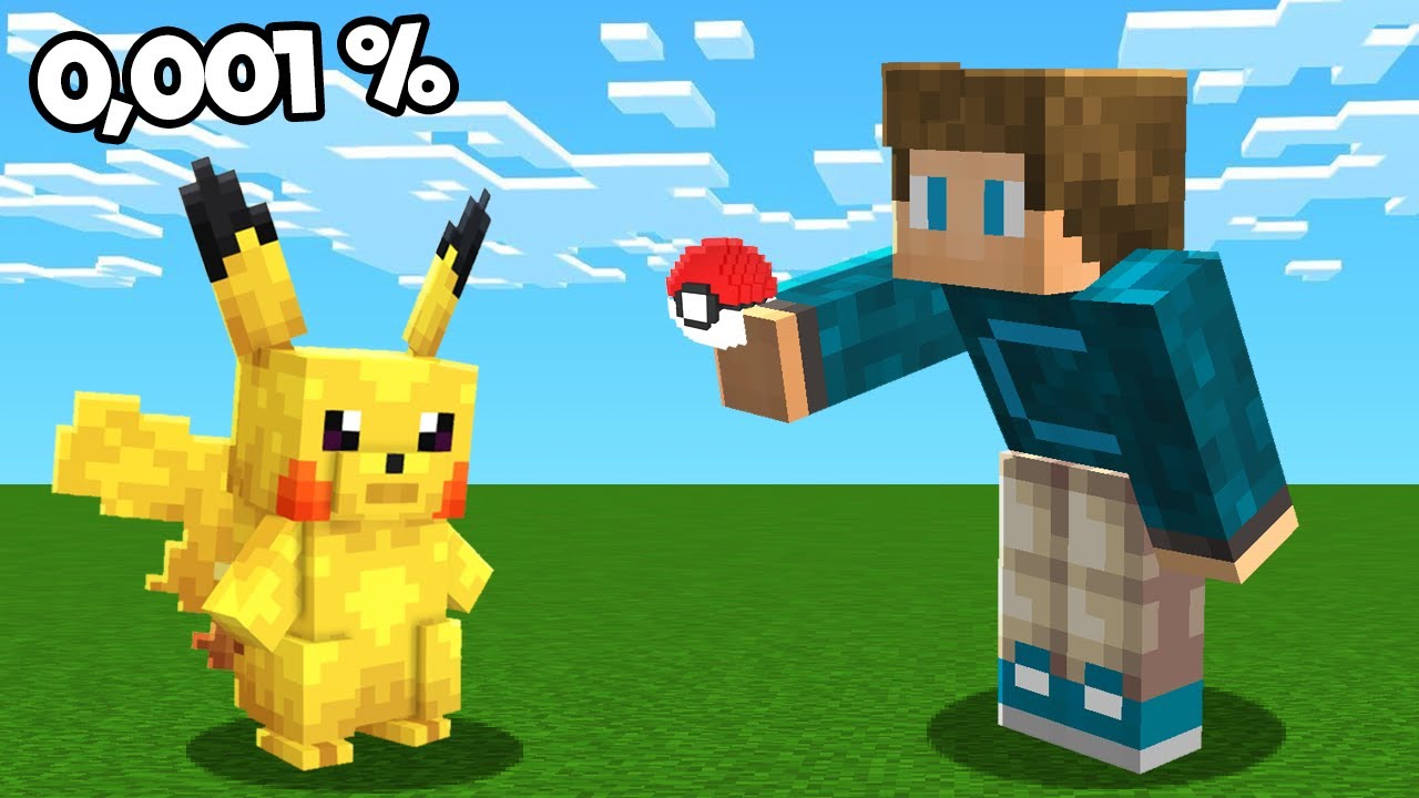 JOGUEI POKEMON NO MINECRAFT PELA PRIMEIRA VEZ - YouTube