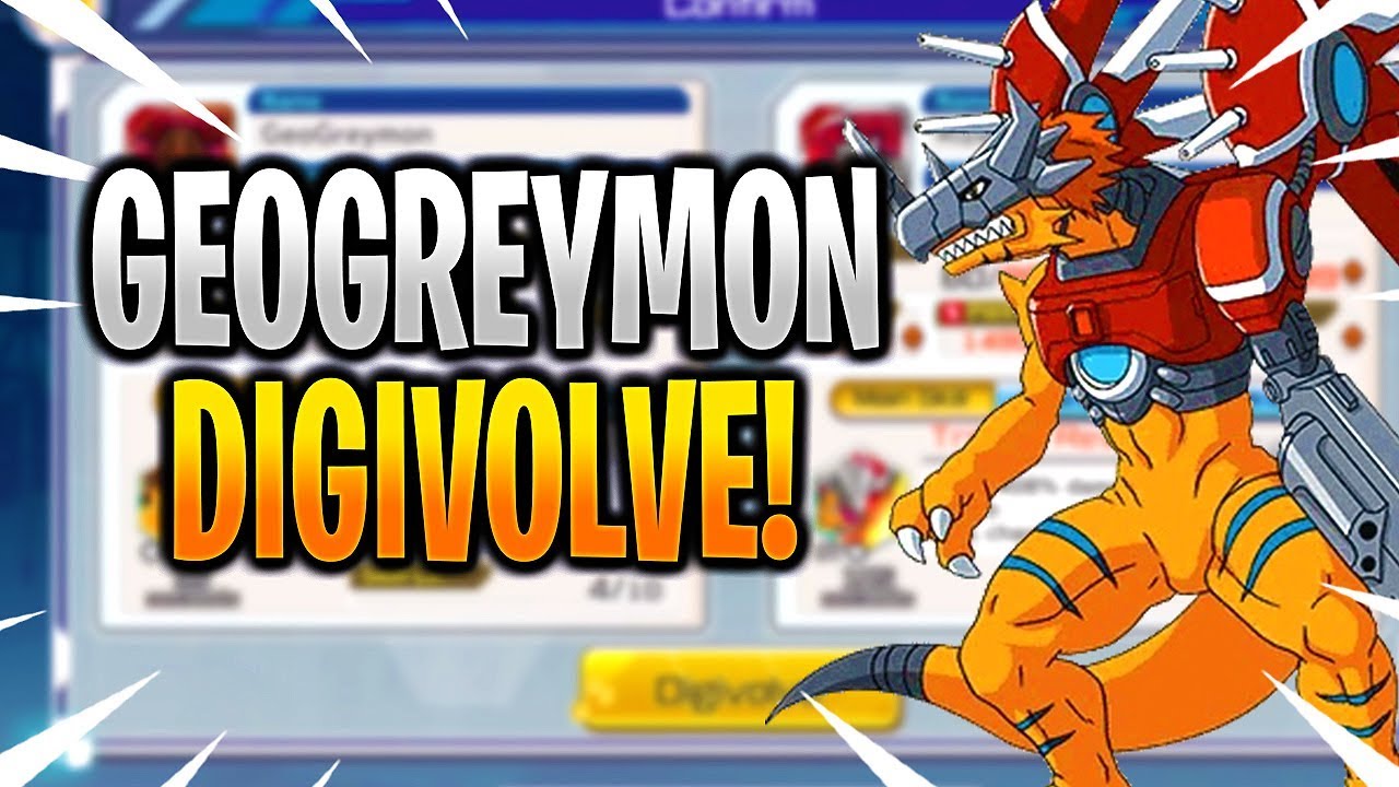 *NEW* GEOGREYMON DIGIVOLVE! - Digimon ReArise - YouTube