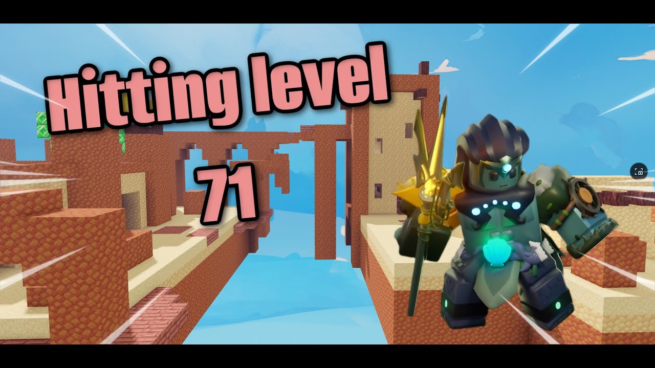 Reaching Player Level 71 In Roblox Bedwars - YouTube
