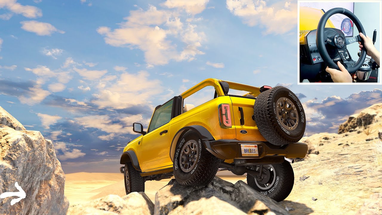 Ultra Realistic Off-roading with Ford Bronco in BeamNG.drive | Steering ...