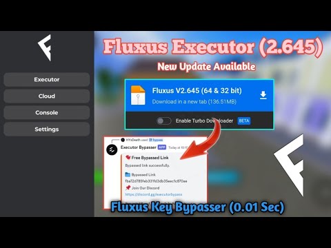 Fluxus Executor New Version Available (2.645) | No key/ Key Bypass ...