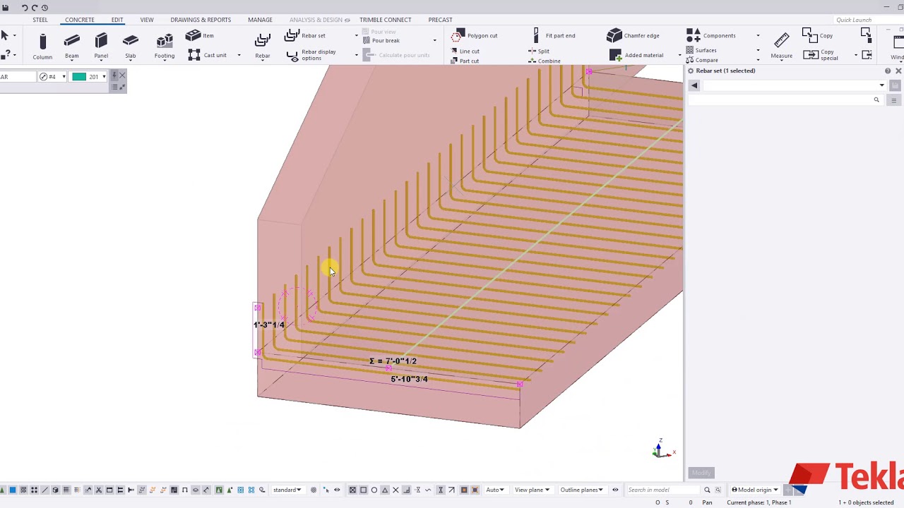 Utility Precast with Tekla Structures – Video 4 (Wing Wall ...
