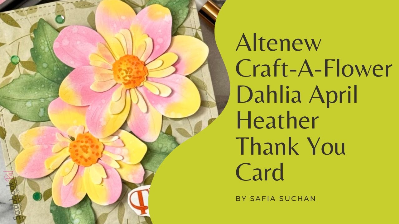 Altenew | Craft-A-Flower Dahlia April Heather | Card Making Tutorial ...