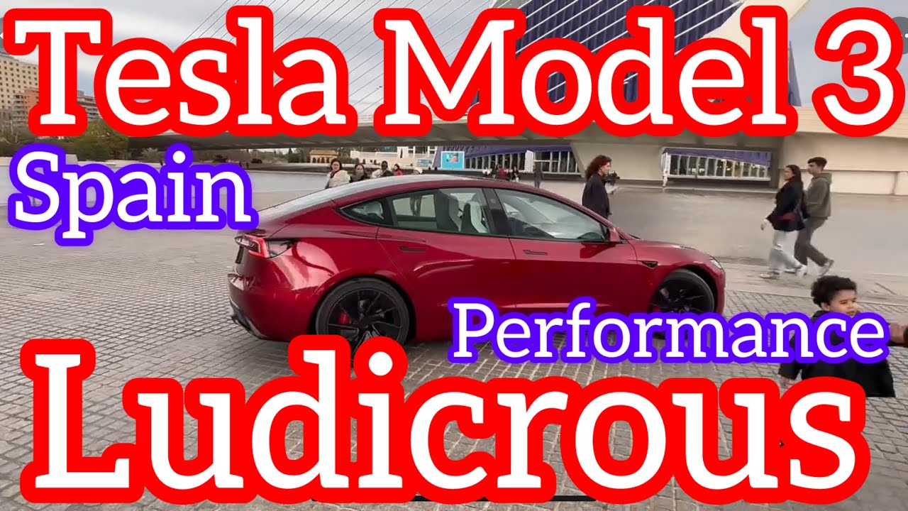 Tesla Model 3 Performance Highland with Ludicrous spotted in Spain for ...