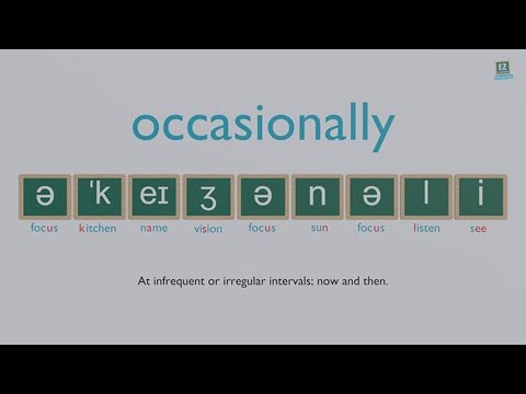 How to pronounce occasionally ? - YouTube