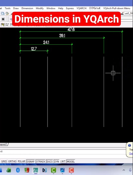 Use YQArch to add dimensions by easyway #yqarch #dimensions - YouTube