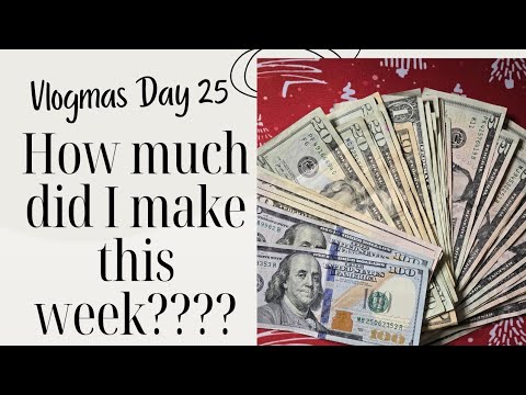 Vlogmas Day 25 | What I Make in a Week as a Server | Weekly Cash Tip ...