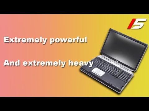 The HP ZD8000 - A very powerful notebook back in 2005 - YouTube