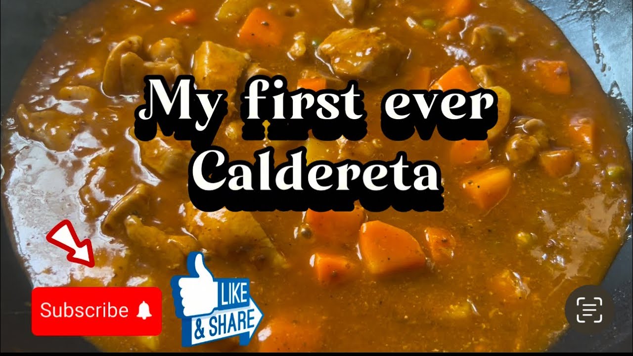 My First Ever Pork Caldereta - YouTube