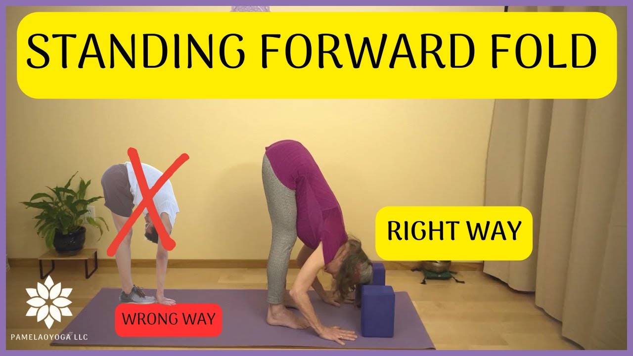 How To Do Standing Forward Fold The Right Way! #yogatutorials #yogatips ...