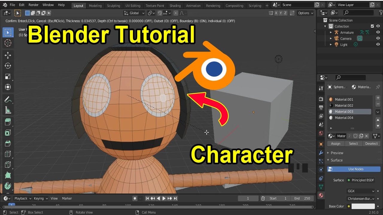 how to create character in blender | blender | blender tutorial ...