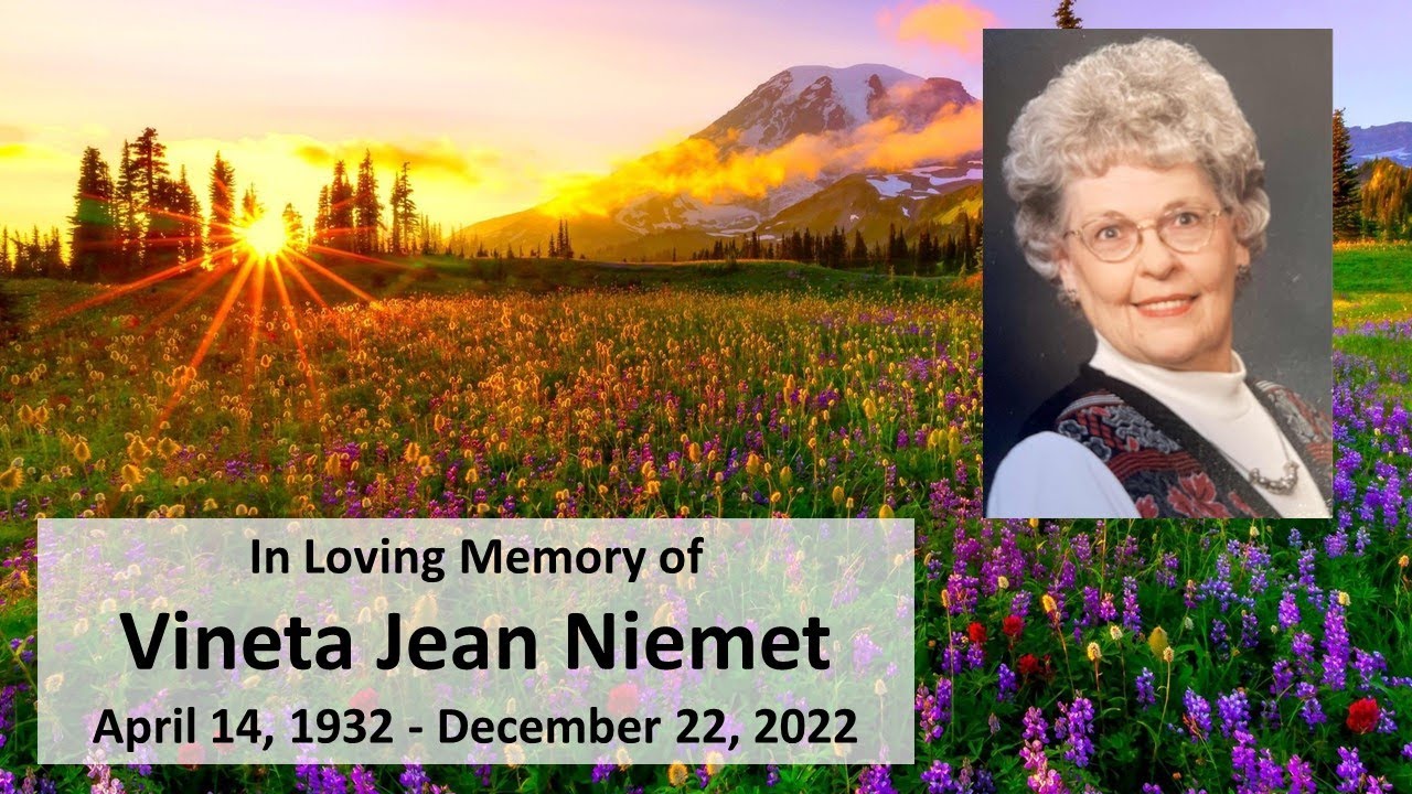Vineta Niemet Memorial Service - YouTube