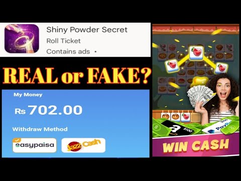 Shiny powder secret app real or fake //how to earn money online without ...