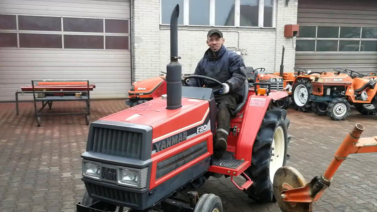 Traktor Japoński Yanmar F20. www.traktorki.waw.pl - YouTube