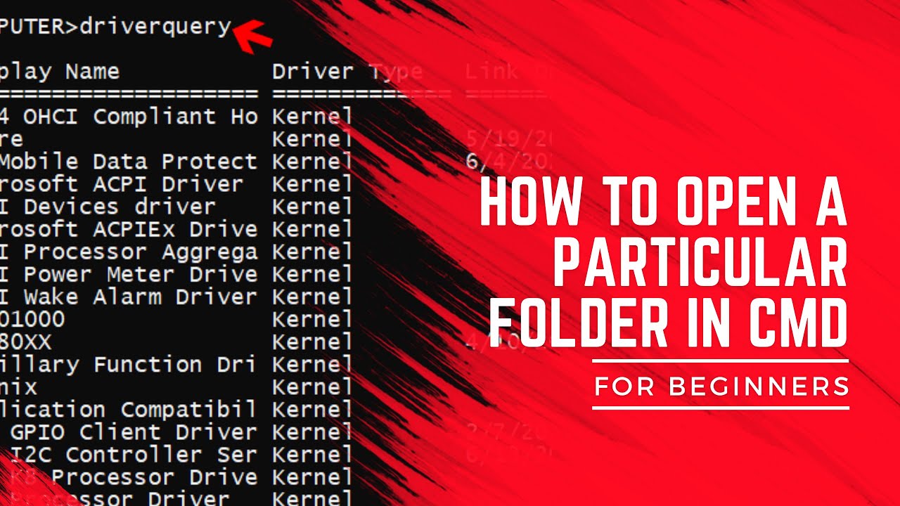 How To Open A Particular Folder In CMD YouTube How To Open A Particular Folder In CMD YouTube
