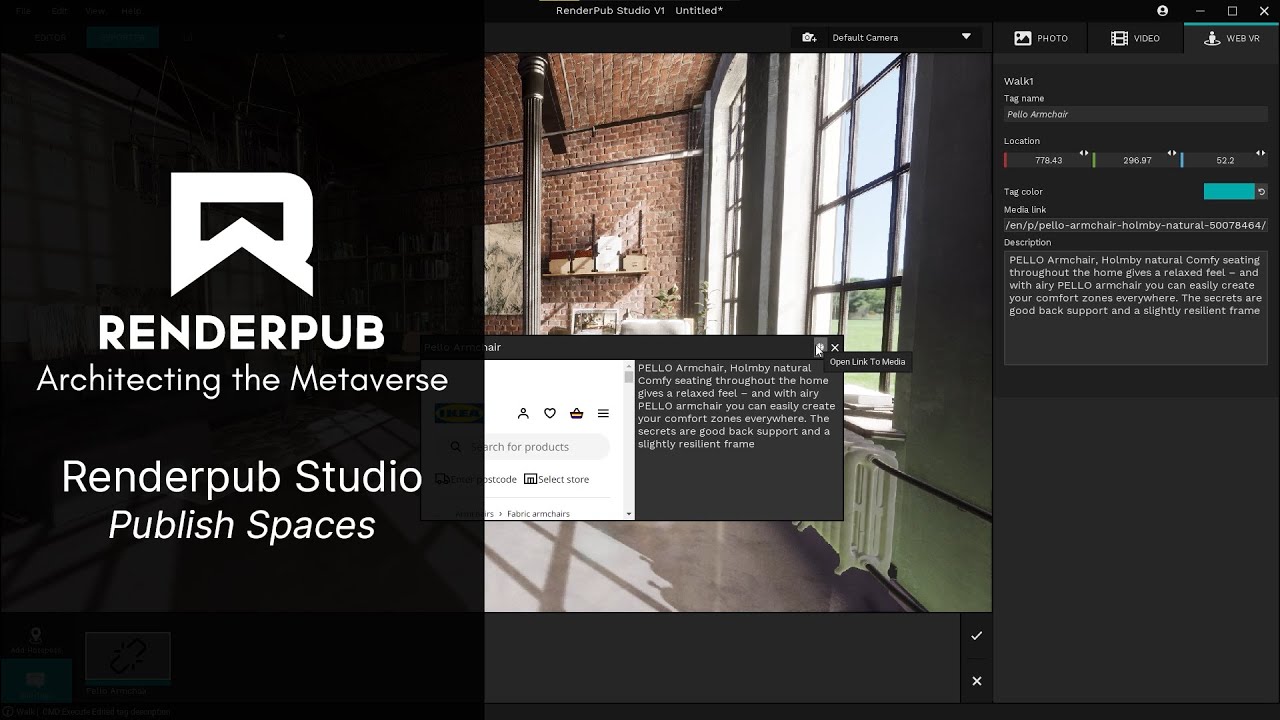 Publishing Spaces in Renderpub Studio - YouTube