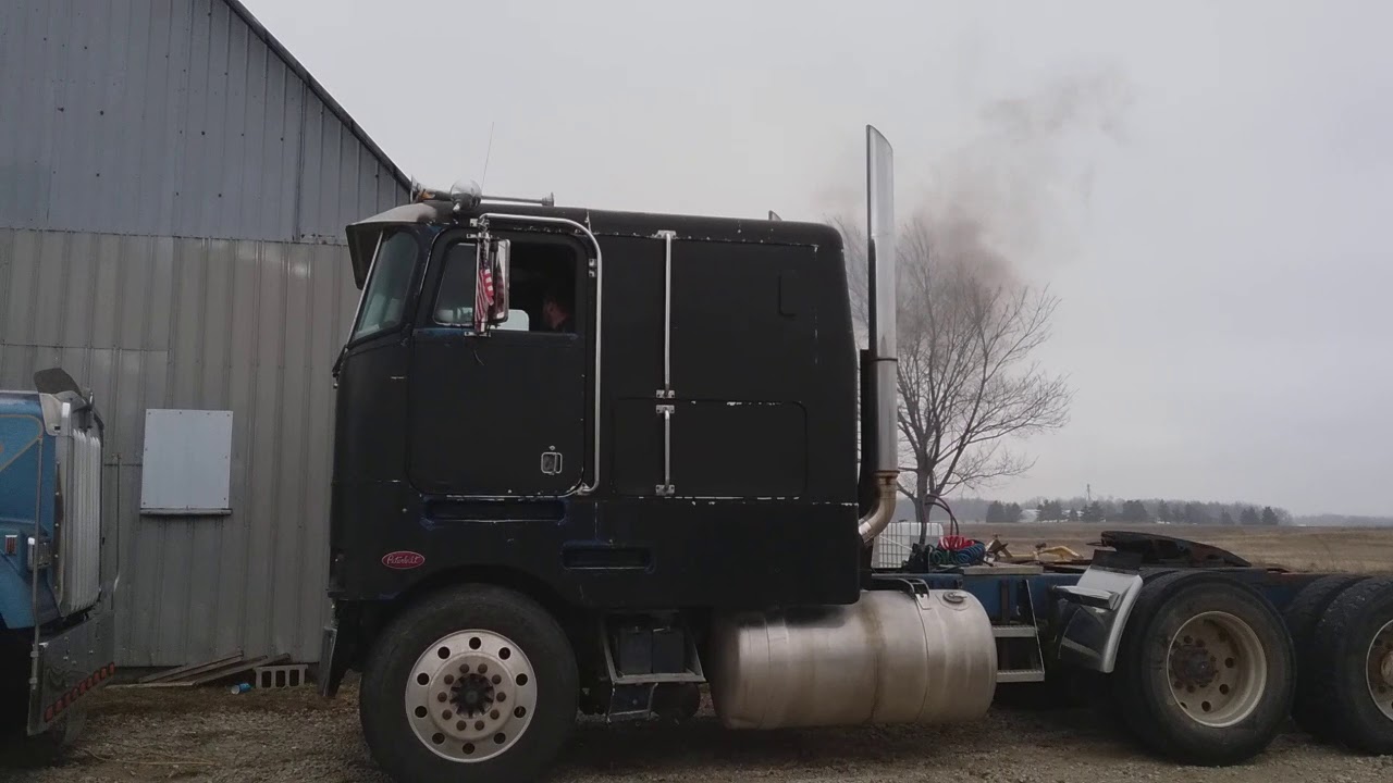 Cabover Peterbilt Rolling Coal!!! CALL 937-423-7047 - YouTube