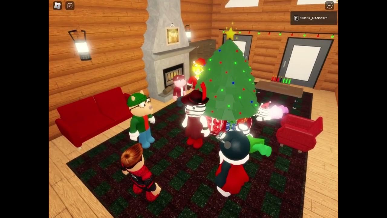 Winter holiday map roblox piggy! - YouTube