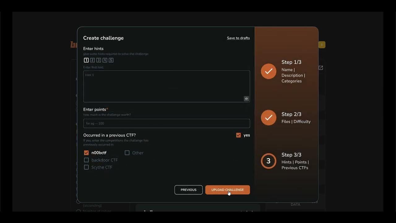 Iteration-3, create challenge modal - YouTube