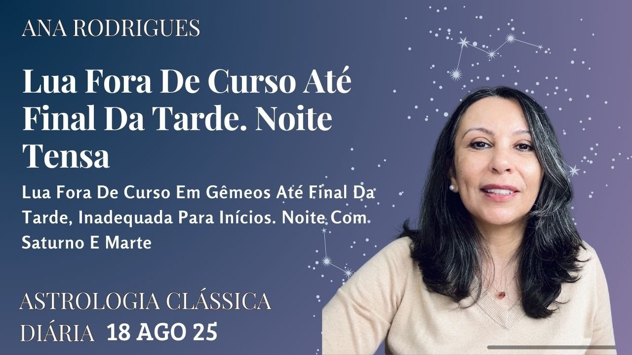 Lua Fora De Curso Até Final da Tarde. Noite Tensa Com Lua Sitiada ...