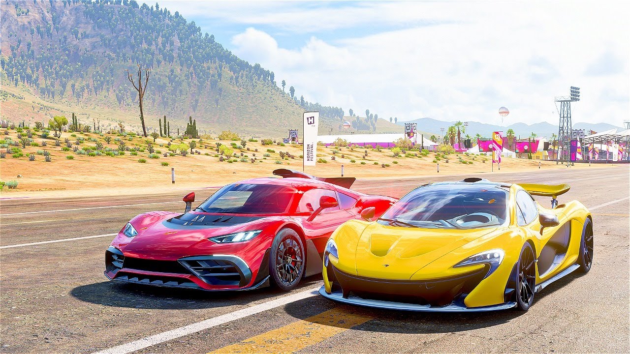 McLaren P1 V Mercedes AMG Project one | Hypercar battle | Forza Horizon ...