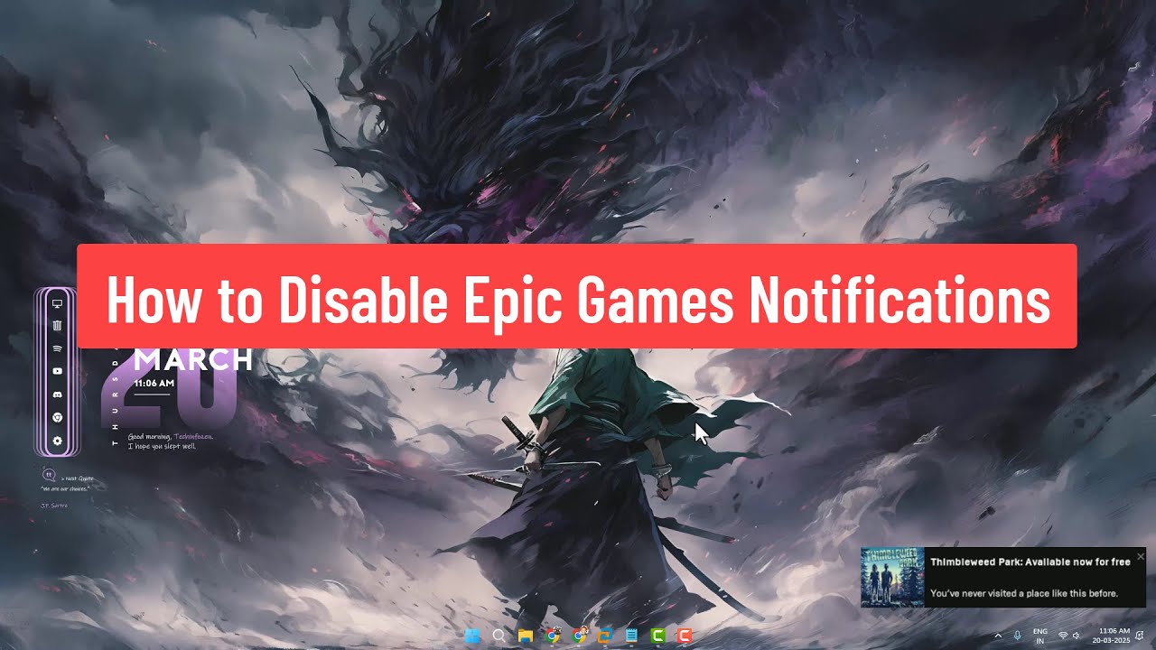 How to Disable Epic Games Notifications (2025) - YouTube