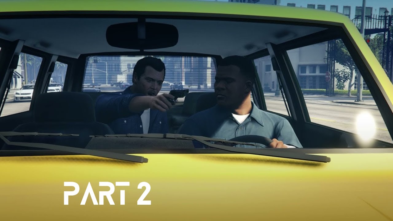 GTA V Gameplay Part 2 Michael & Franklin 1st Meet - YouTube