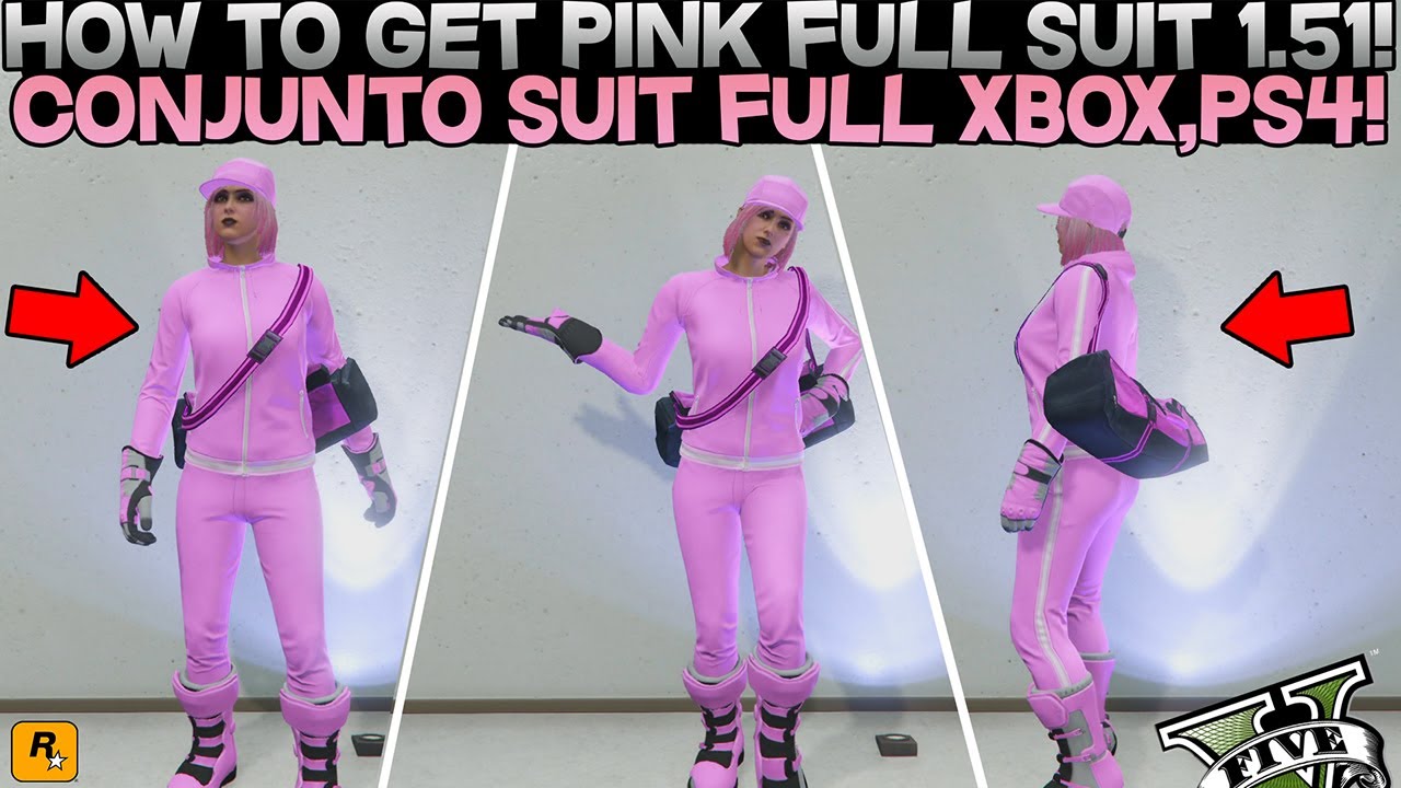 GTA 5 ONLINE 1.51 | HOW TO GET A FULL PINK SUIT | XBOX,PS4 (CONJUNTO ...
