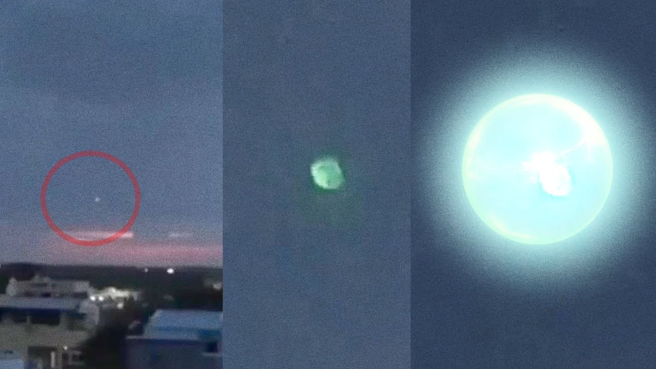 Strange Green Light Orb / Sphere UFO hovering in the sky, Dec 2023 👽 - YouTube