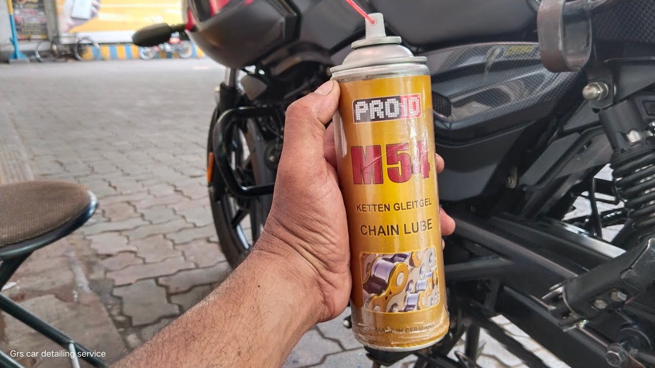 how to Pulsar 220 chain cleaning & lube pussies & pro10 chain lube ...