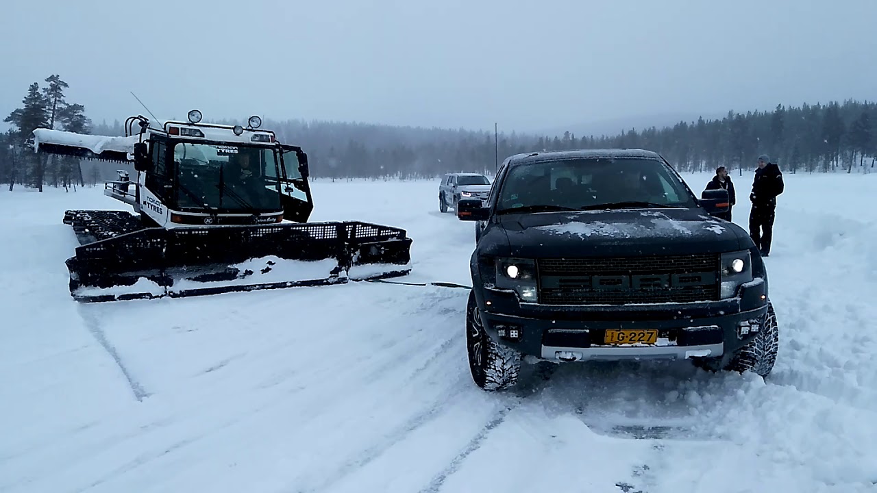 FORD RAPTOR WHITE HELL FINLAND Nokian Hakkapeliitta LT3 - YouTube