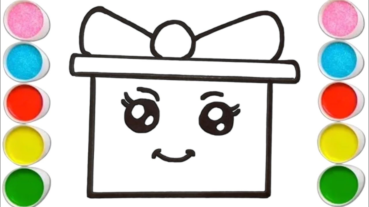Easy gift wrapping Draw a box How to make a gift or step by step Easy ...