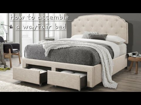 How to unbox and assemble a Wayfair bed - YouTube
