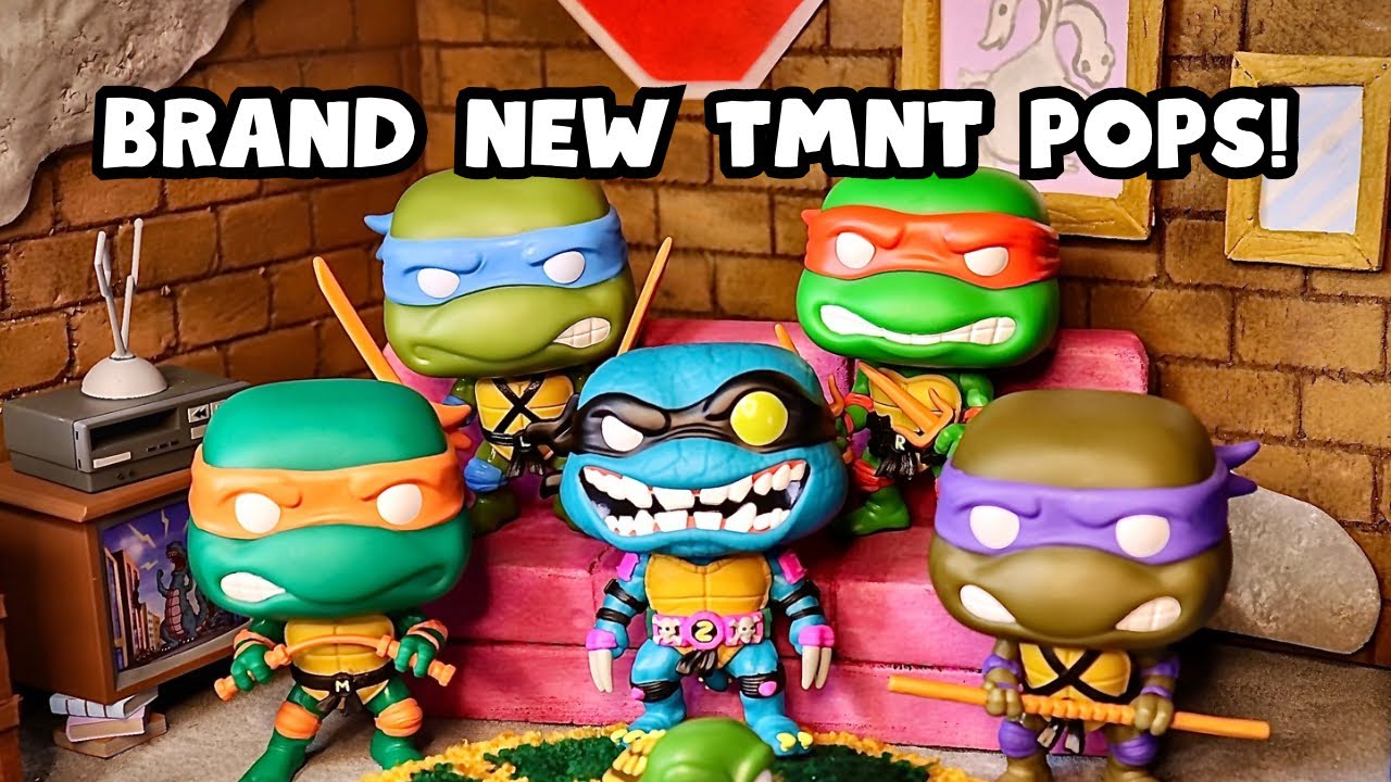 New TMNT Funko Pops with VINTAGE TOY flair! - YouTube