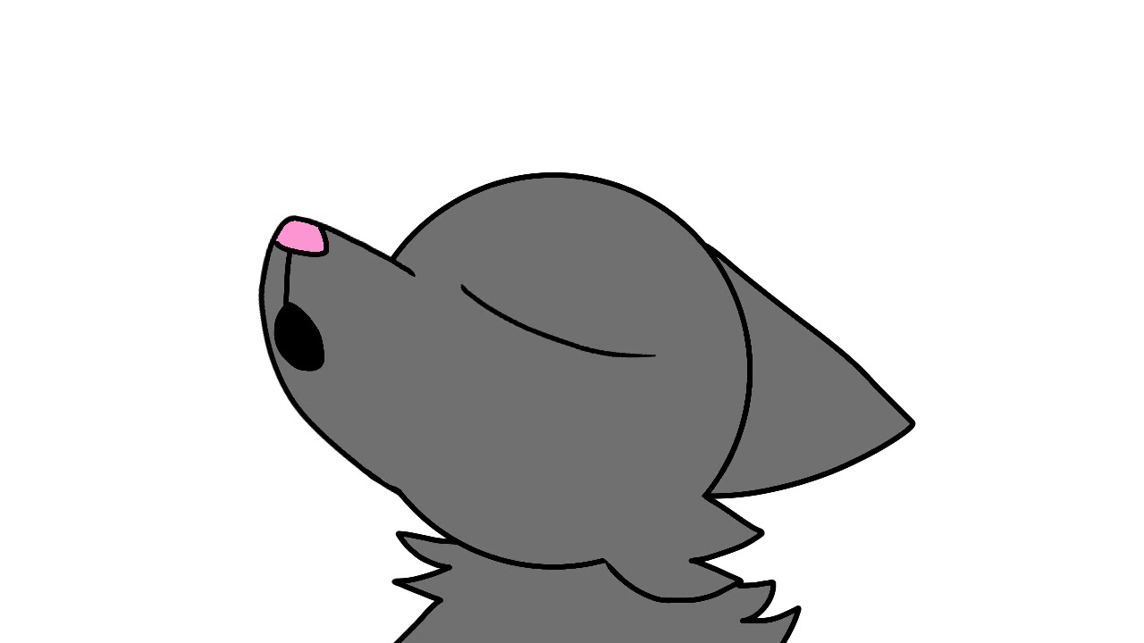 Wolf howling animation test - YouTube