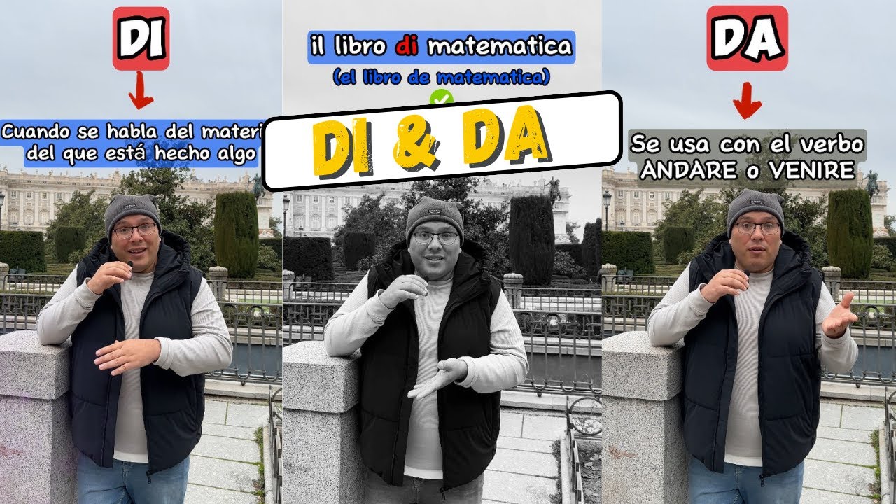 Preposicion DI o DA en italiano? 🇮🇹 - YouTube