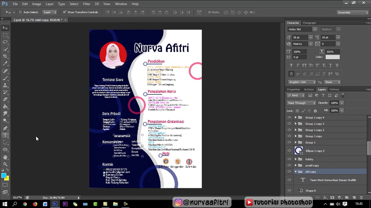 Cara membuat CV Keren dan Unik - YouTube