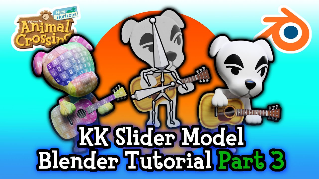 How to 3D Model K.K. Slider in Blender [Part 3:Final] - YouTube