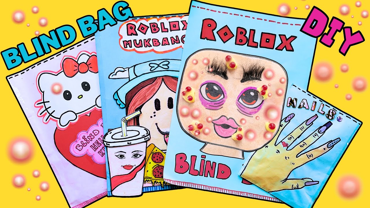 [🎀Paper diy🎀] Roblox POP THE PIMPLES Compilation 로블록스 hello kitty Blind ...