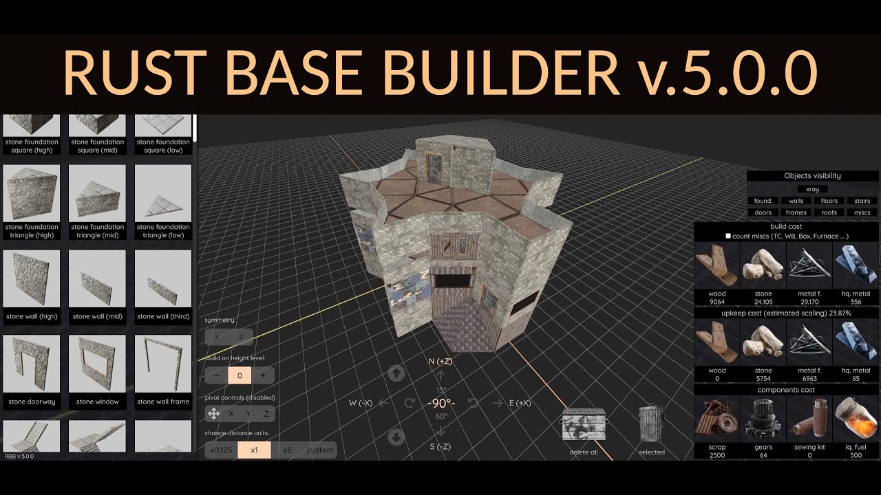 RUST BASE BUILDER 5.0.0 | LOCAL STORAGE & PREBUILT BASES - YouTube