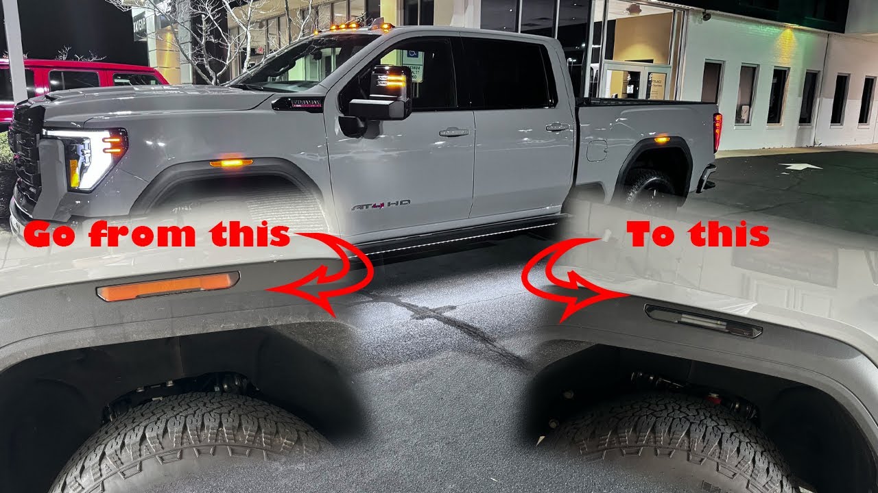 Tired of the Ugly Amber Fender Lights on Your GMC Sierra? Check out ...