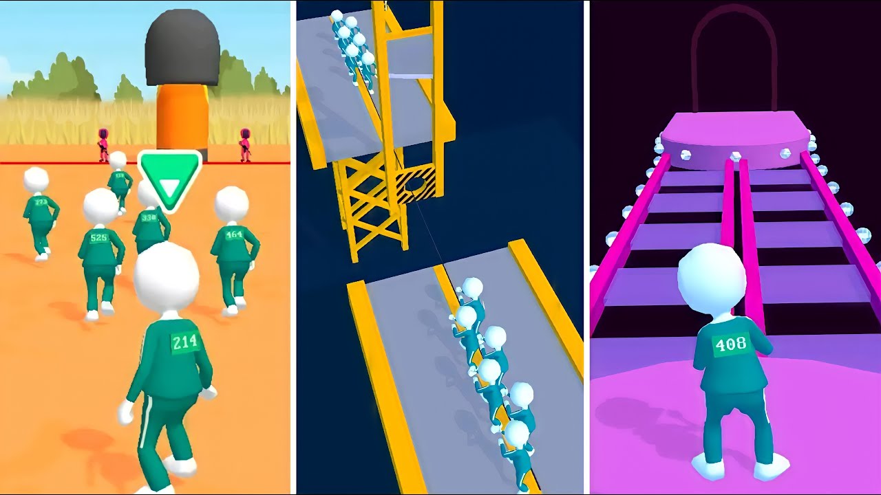 456 Game Survival 🦑🏃‍♂️🚦 MAX Level Game All Levels Gameplay Android,iOS ...