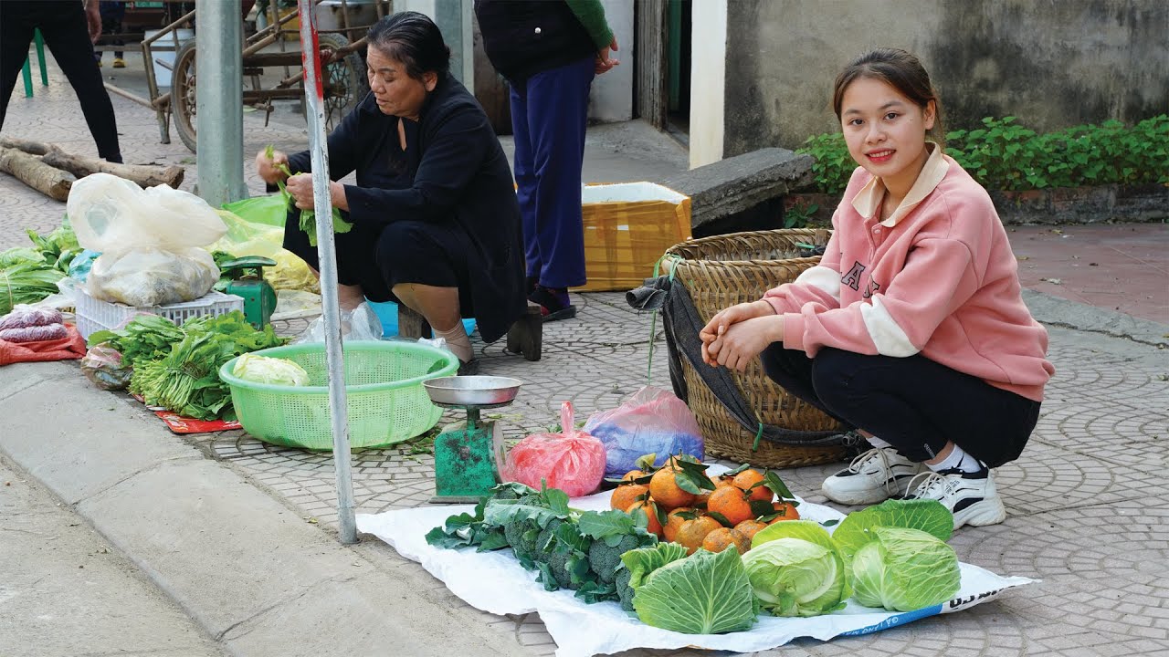bring to market to sell, daily life, 200 days living in the forest ...