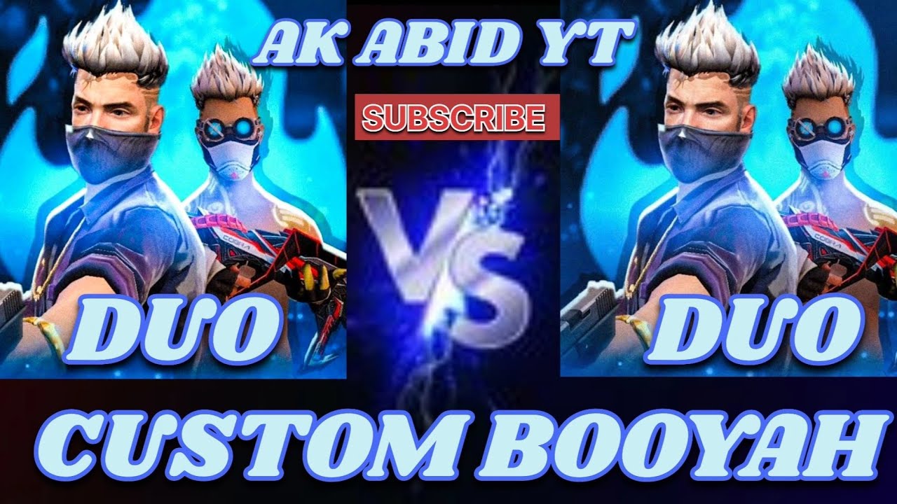 FREE FIRE DUO V/S DUO CUSTOM BOOYAH - YouTube