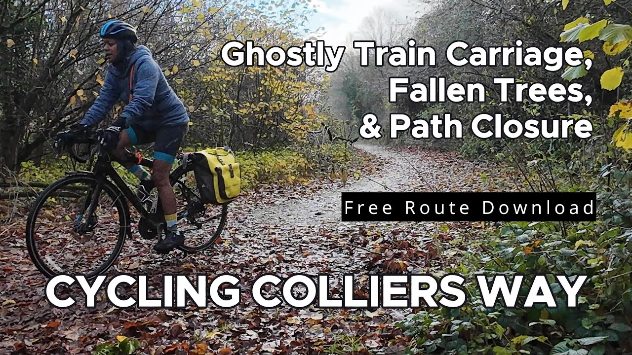 Cycling Colliers Way | Ghostly Train Carriage, Fallen Trees & Path ...