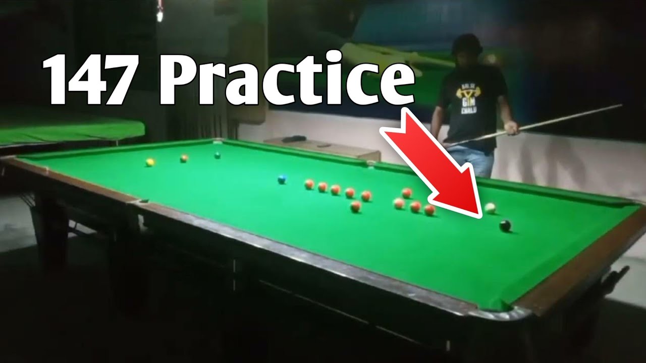 147 Snooker Practice But ....... - YouTube