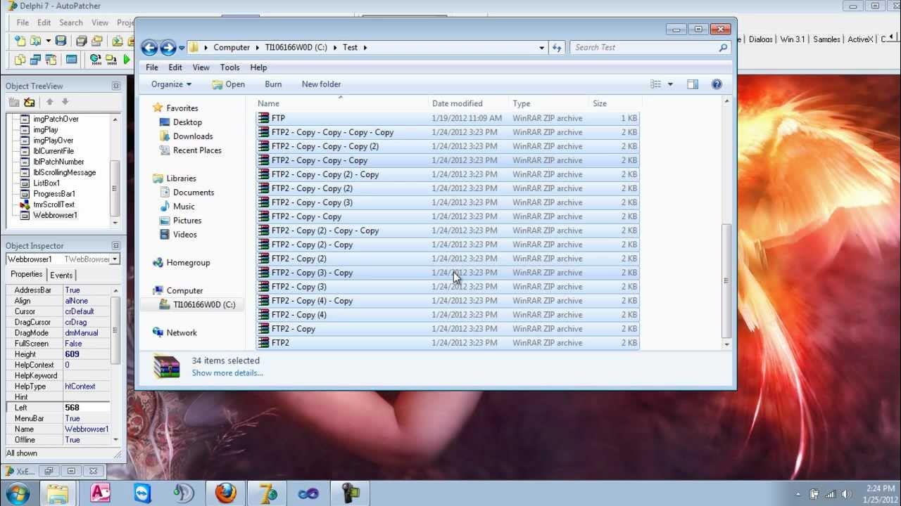FTP Game Server Auto Patcher, Delphi 7, Indy10 - YouTube