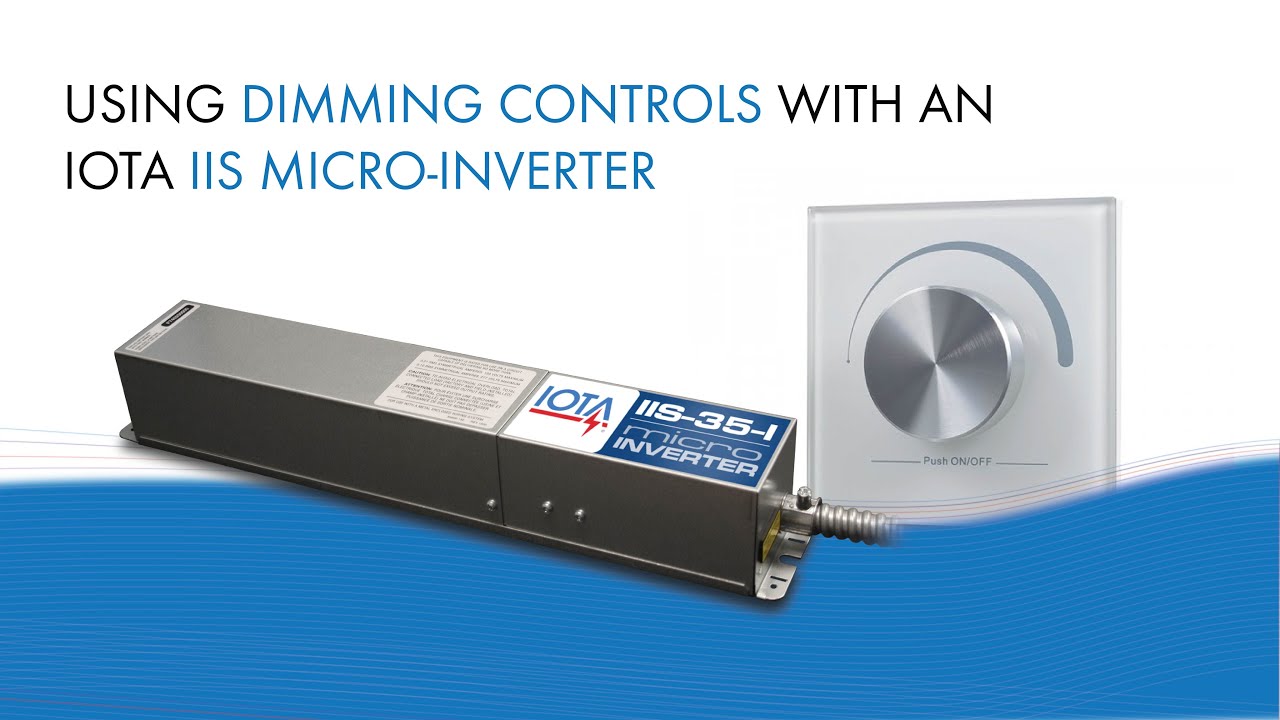Using Dimming Controls with an IOTA IIS Micro-Inverter - YouTube