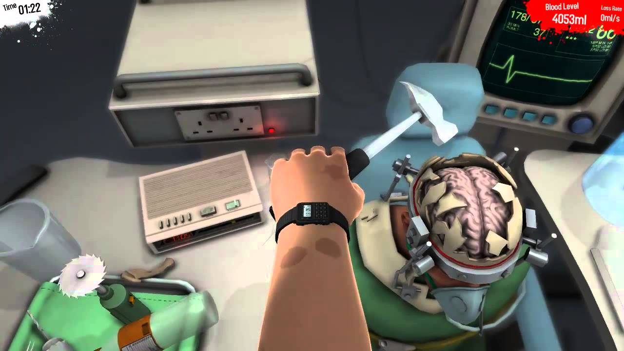 Jar Plays Surgeon Simulator 2013 - Zombie Brain Transplant - YouTube