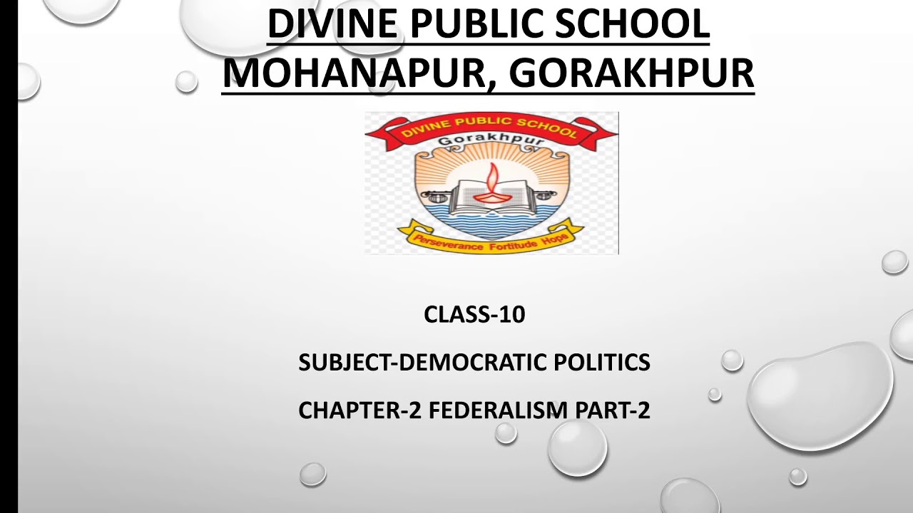 Class 10 Democratic Politics Chapter 2 Federalism Part 2 YouTube class-10-democratic-politics-chapter-2-federalism-part-2-youtube